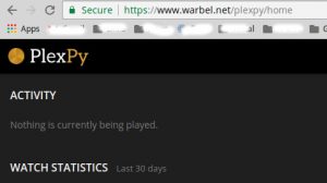 Monitoring Plex with Plexpy on Ubuntu 16.04 | Warren Argus